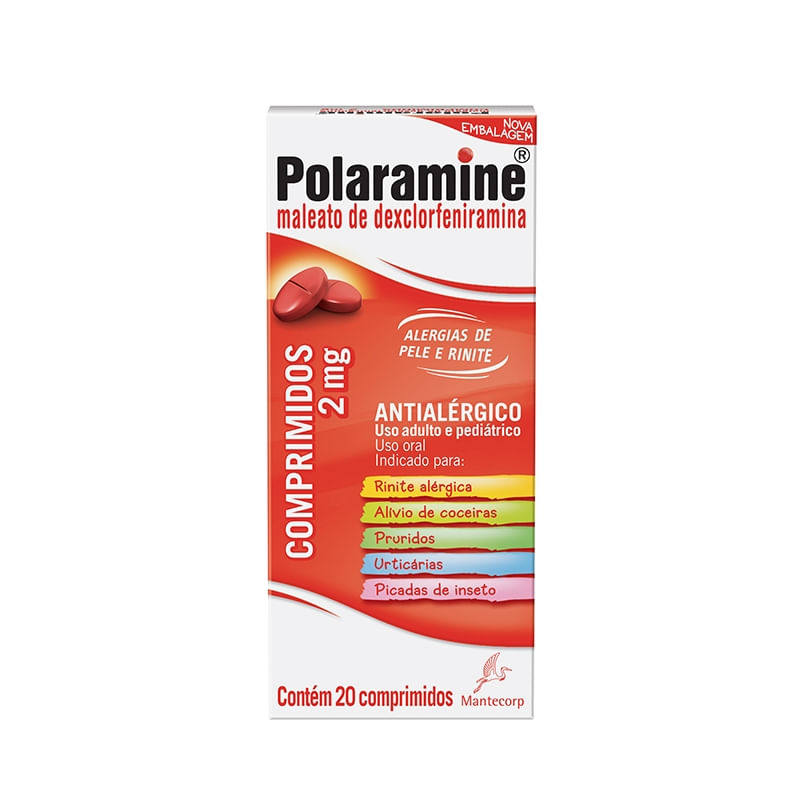 Polaramine 2mg 20 comprimidos